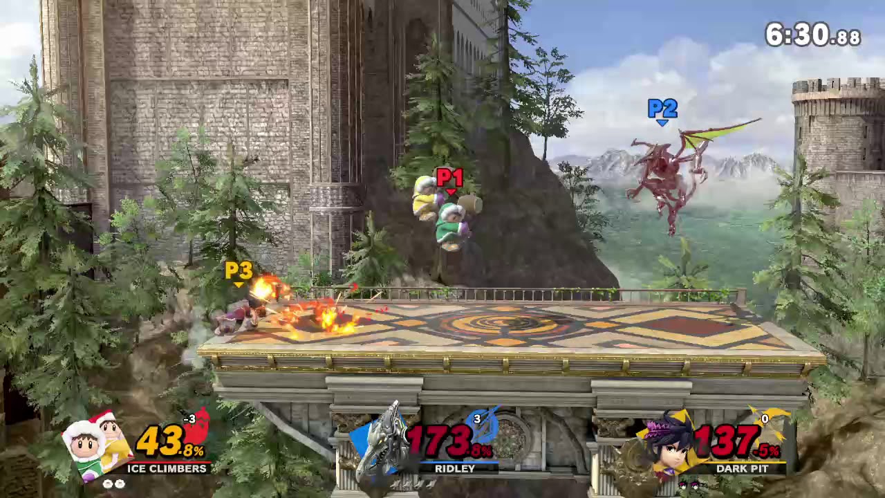 Ectro, Ridley (Vs. Ice Climbers "captain007", Dark Pit), Online Arena ...