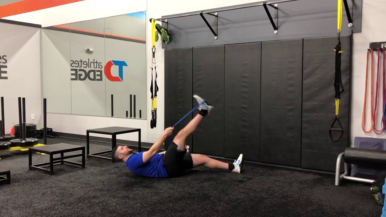 Matthew Ibrahim | Band 1-Leg Hamstring Pull-Down - YouTube