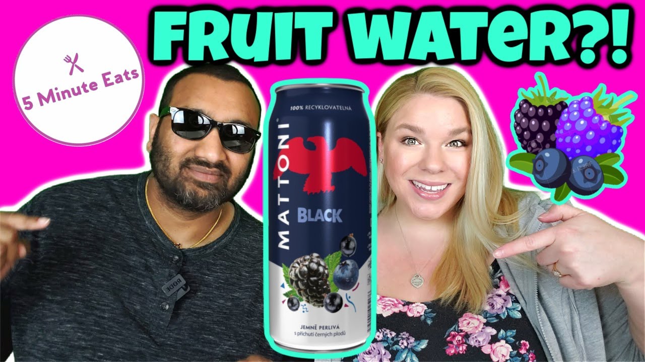 Mattoni Black Sparkling Mineral Water Review - YouTube