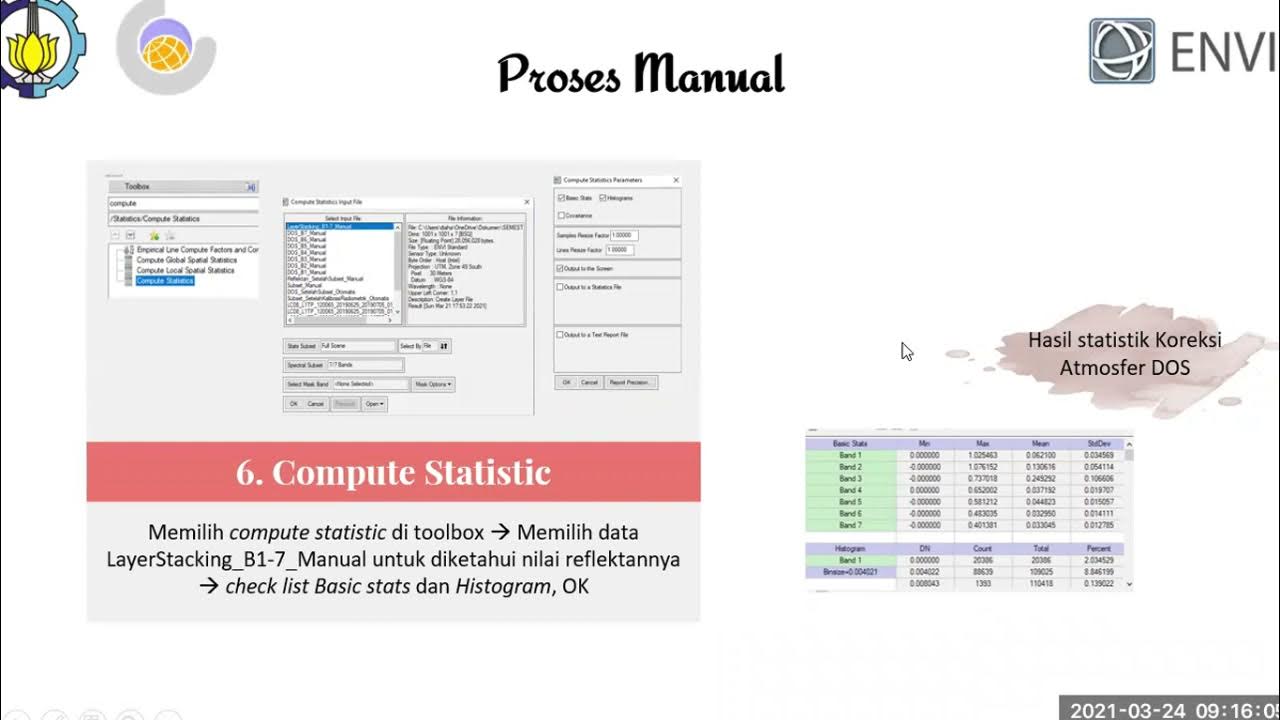 Koreksi Atmosfer dengan DOS Secara Manual dan Menggunakan Tool - YouTube
