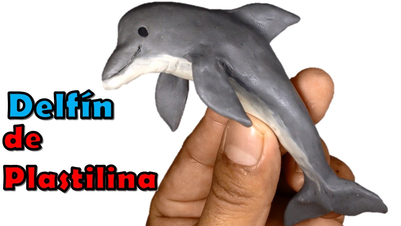 Delfín De Arcilla Kawaii Green Dolphin