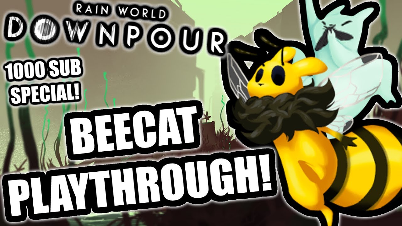 BEECAT🐝 Is Back! (1000 Sub Special!) | Rain World Downpour - YouTube