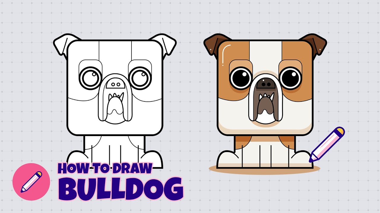 Hoe Teken Je Een Cartoon Bulldog