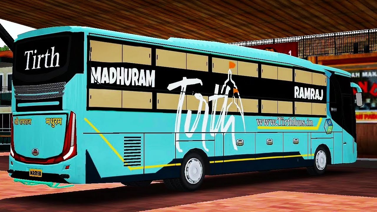 TIRTH TRAVELS LIVERY 💫|| #tirthbuslivery #gujratbus #bussid #bus # ...