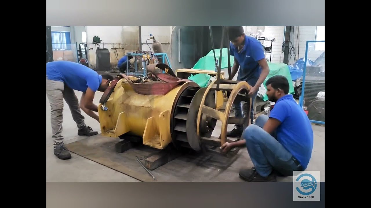 Alternator coil Rewinding ( Generator Coil Rewinding ) 600Kva make ...