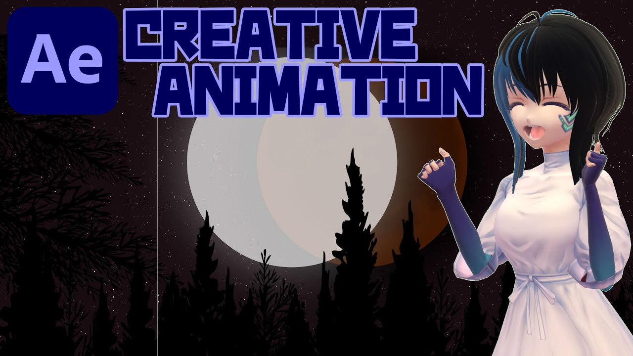 【After Effects】[Creative Animation] BLOOD MOON ANIMATION - YouTube