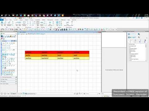 MicroStation CONNECT Edition: How To Make A Table - YouTube