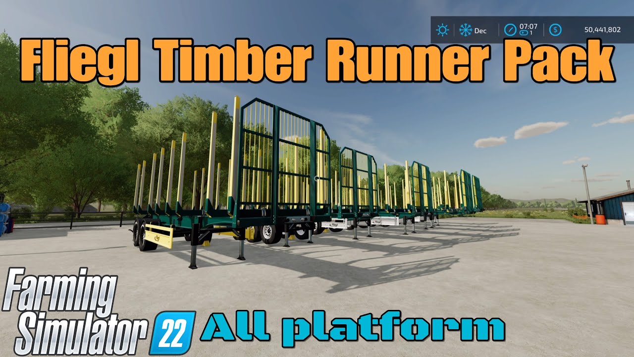 Fliegl Timber Runner Pack Mod For All Platforms On Fs22 Youtube