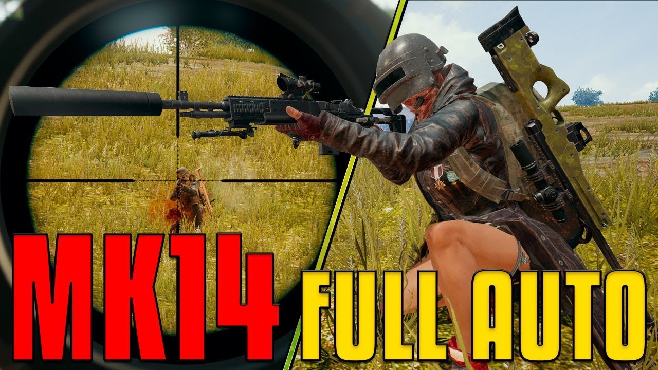 MK14 Full Auto And AWM - 22 Kill 1st Person | PUBG - YouTube