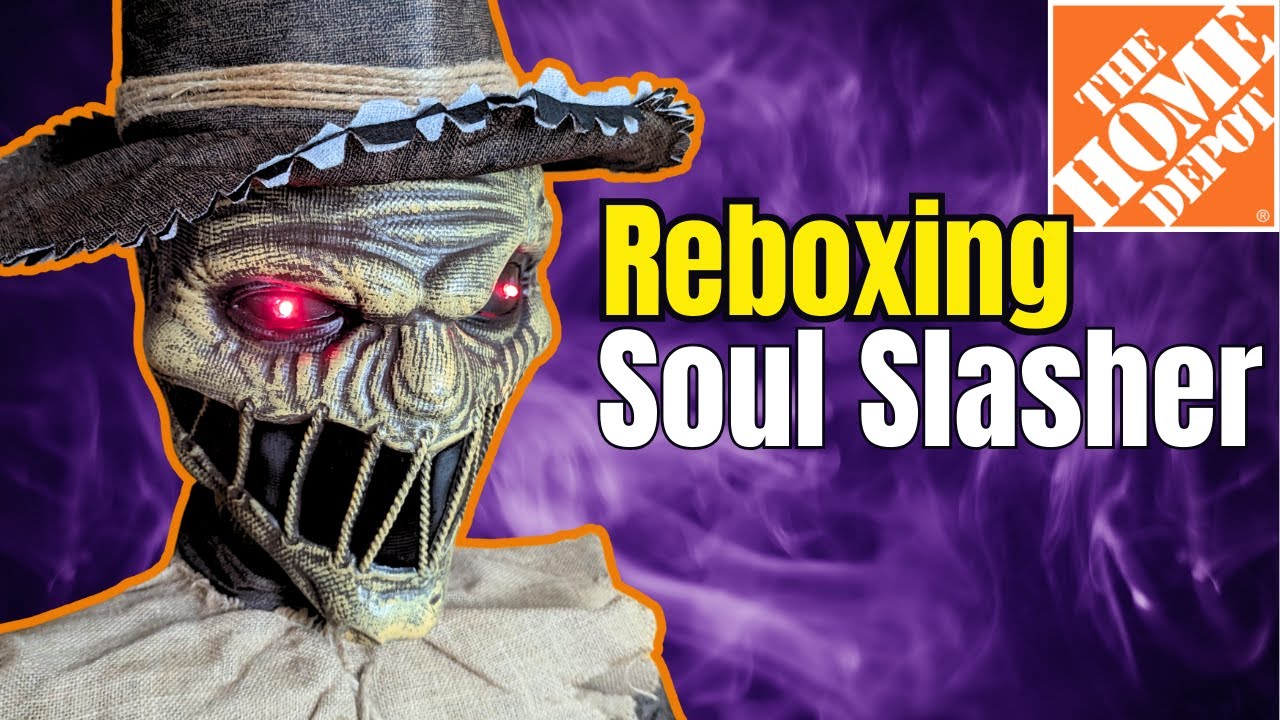 Soul Slasher Halloween Animatronic Reboxing Home Depot 2024 - YouTube