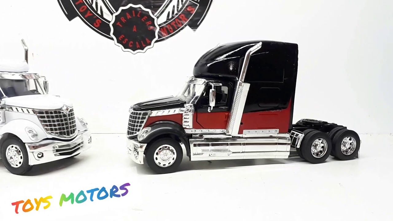 trailer internacional lonestar con copete prostar escala 1:32 new ray ...