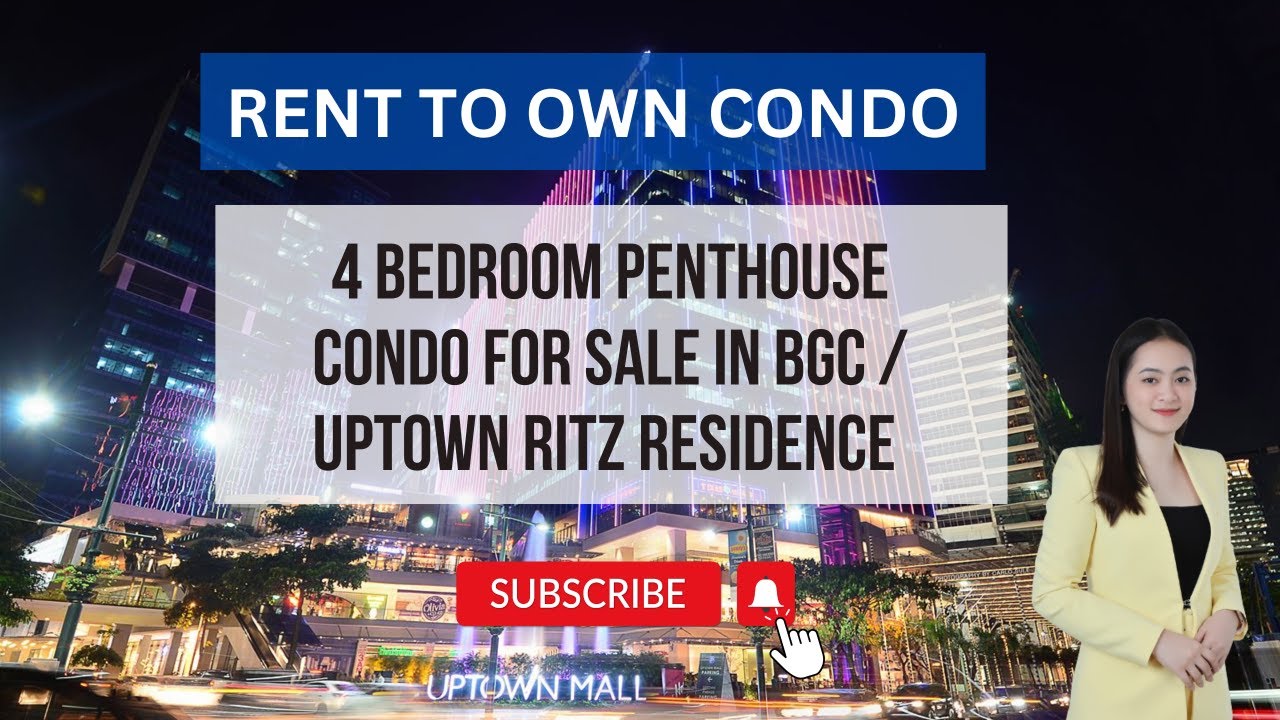 4 BEDROOM PENTHOUSE CONDO FOR SALE IN BGC / UPTOWN RITZ RESIDENCE - YouTube