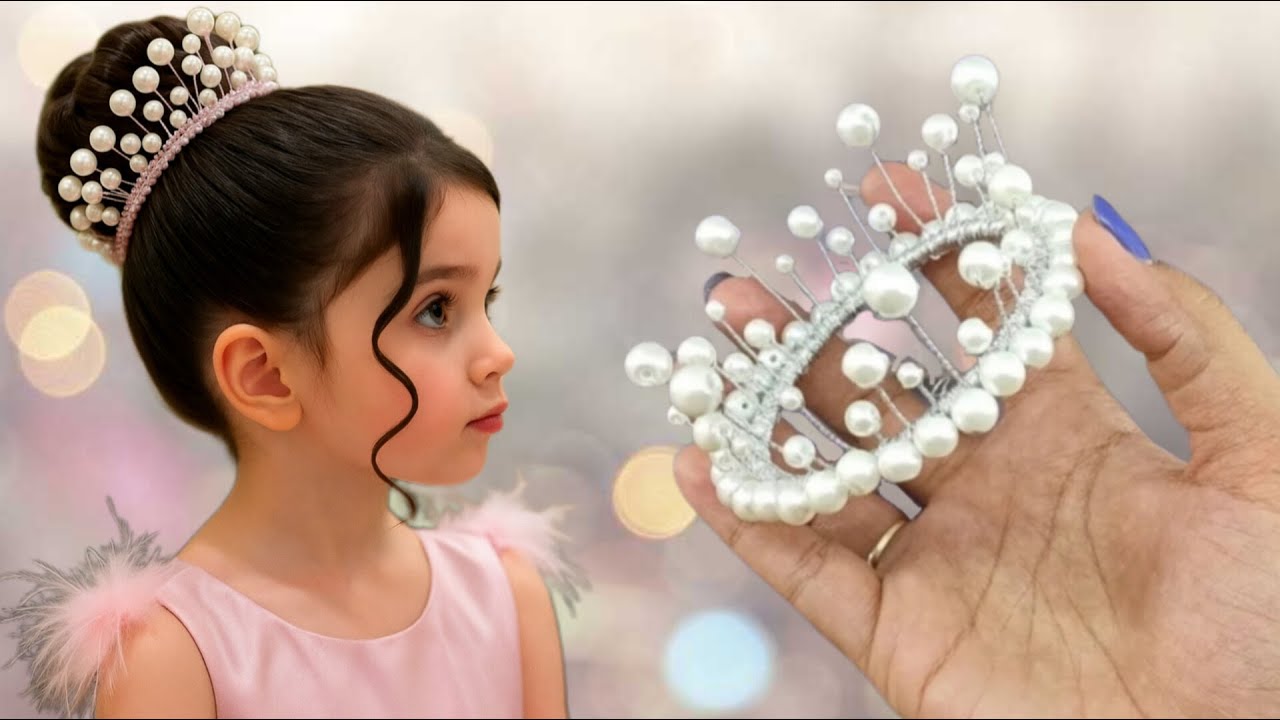 DIY Kids Pearl Crown Tutorial | Easy Step-by-Step Guide to Make Elegant ...