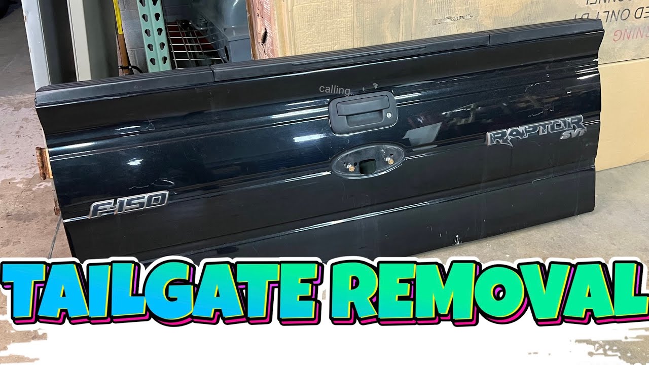 How To Remove The Tailgate On A Ford F150 F250 F350 Truck | Quick ...