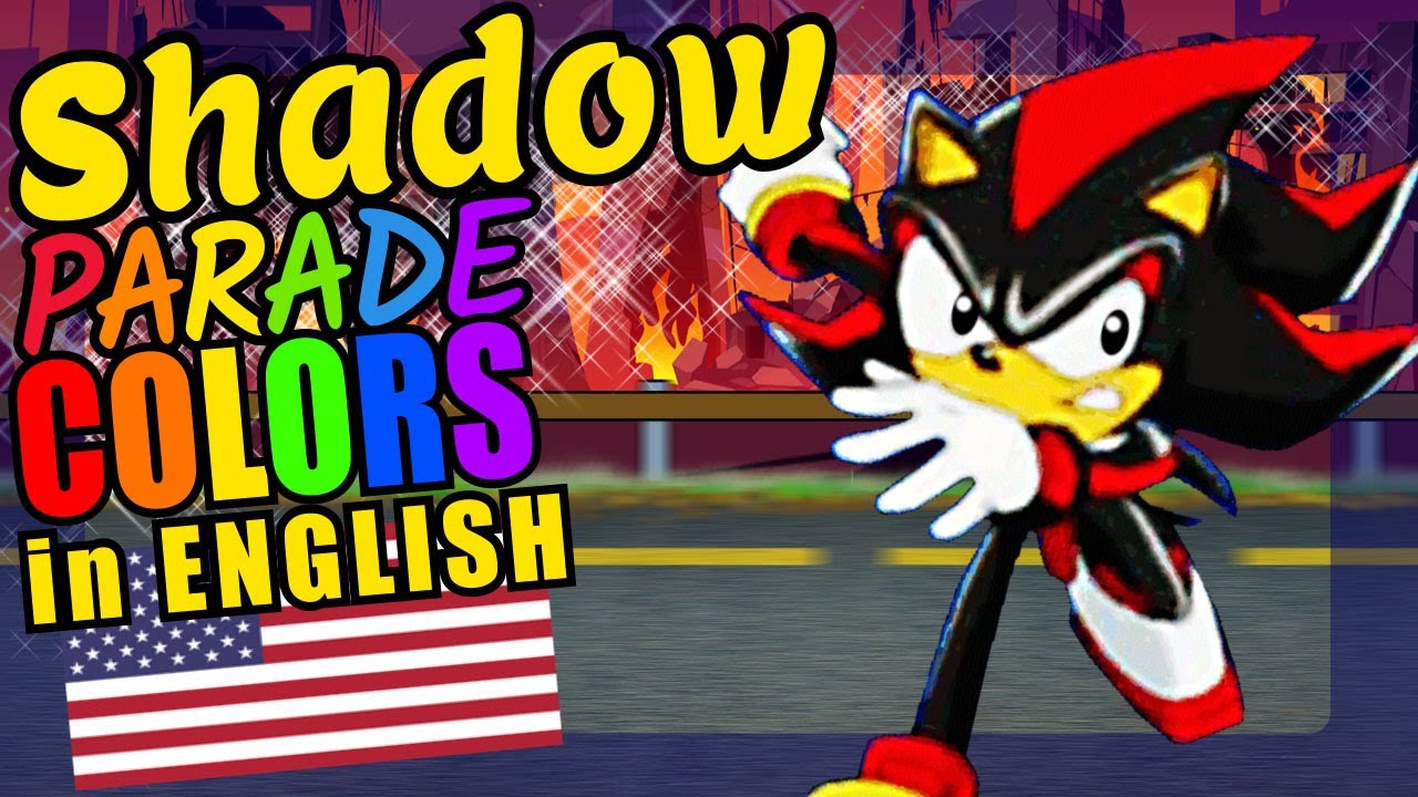 Shadow the Hedgehog with Sonic Teaching Colors Educational English ...