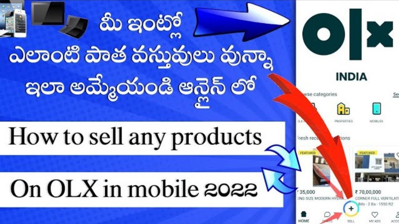 How to sell old products on olx app in mobile 2022 || Telugu Infography ...