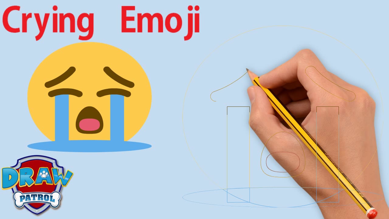 How To Draw Crying Emoji - Easy | Art For Kids Hub - YouTube