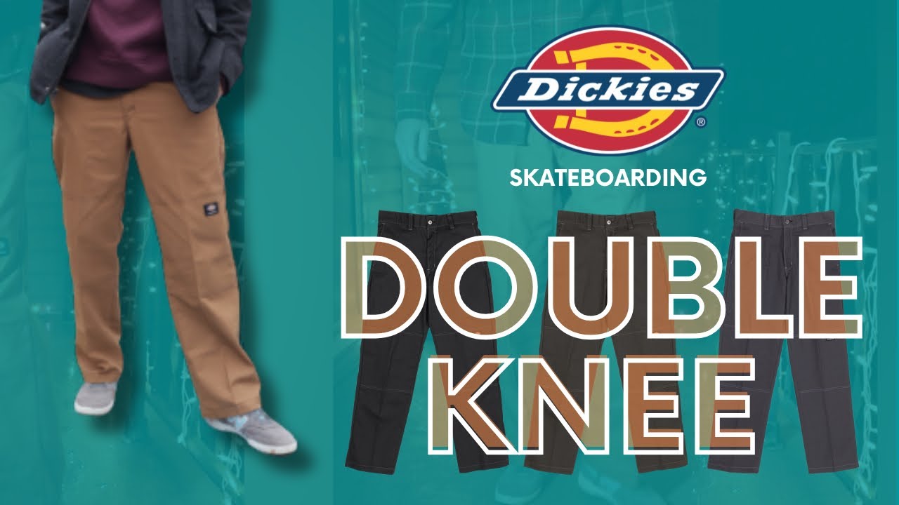 NEW Dickies Skateboarding DOUBLE KNEE PANTS Review - YouTube