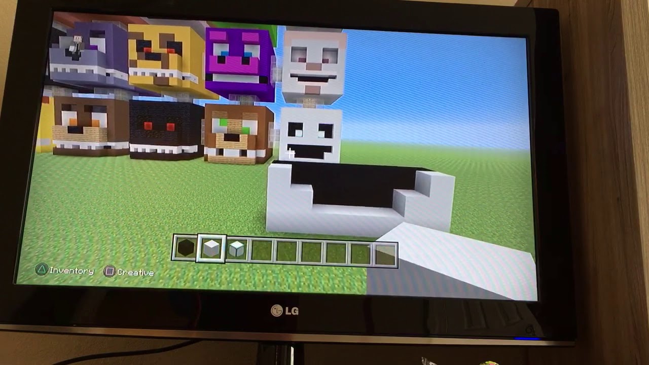Minecraft Fnaf heads: Minirena - YouTube