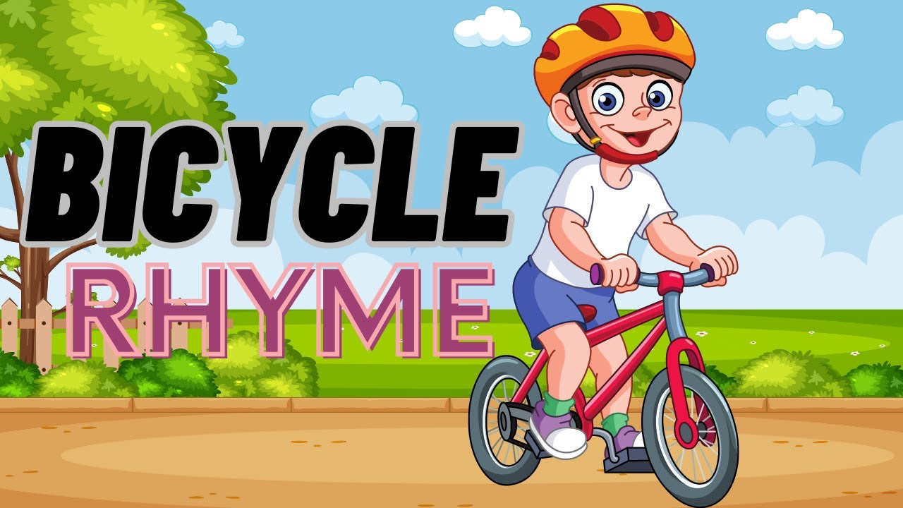 Bicycle Rhyme | I like to ride my bicycle | Kids Nursery Rhymes ...