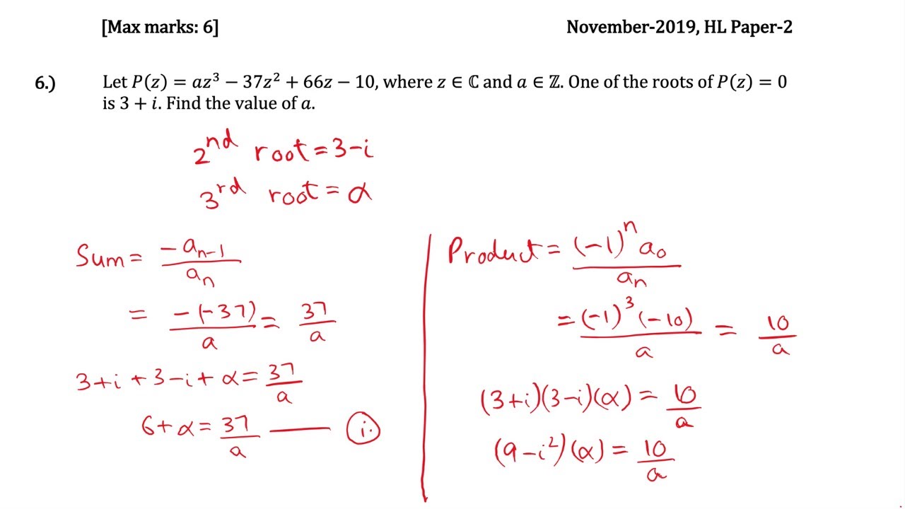 IB Question-6, November-2019, HL Paper-2 - YouTube