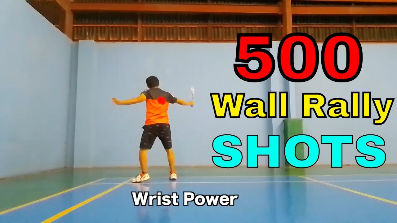Badminton Wall Rally Challenge Beginner to Advance - YouTube