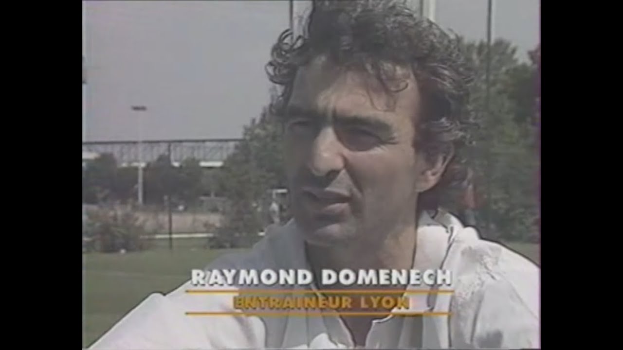REPORTAGE DE TELEFOOT SUR TF1 SUR RAYMOND DOMENECH (COACH DE LYON LORS DE LA SAISON 1990-1991 ...