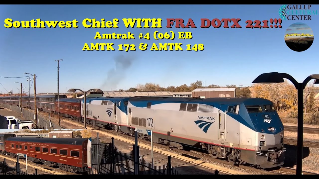 Amtrak #4 (06) Southwest Chief (172-148 x 7 (FRA DOTX 221)) - 11/07 ...