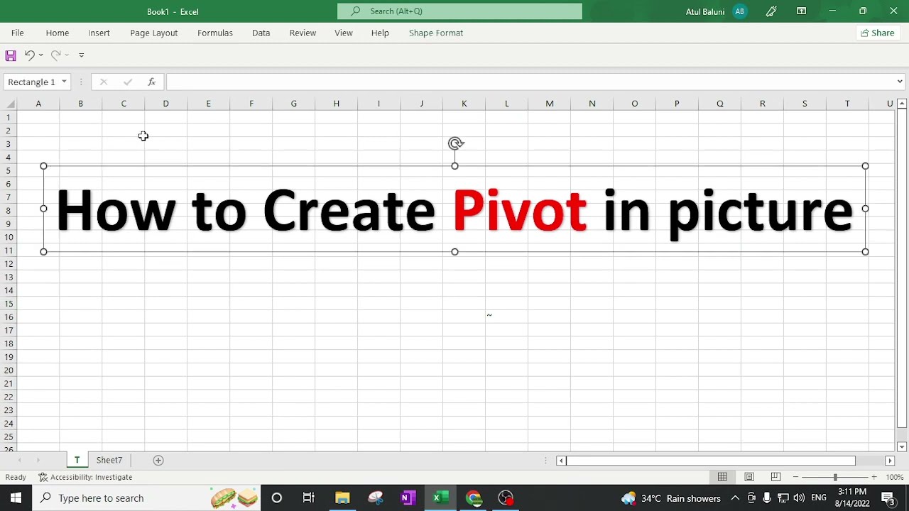 How To Create Pivot In Picture YouTube How To Create Pivot In Picture YouTube