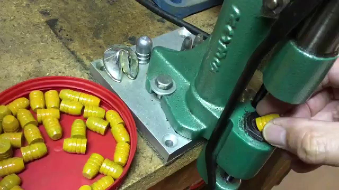 Sizing The Lee 452 255 RNFP Powder Coated Bullet - YouTube