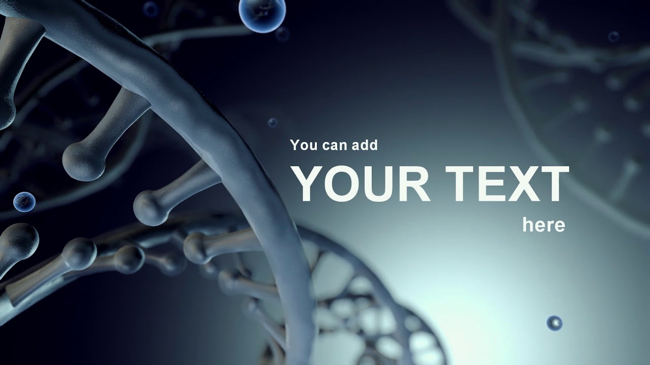 DNA intro 3D Animation FREE stock footage video background no copyright ...