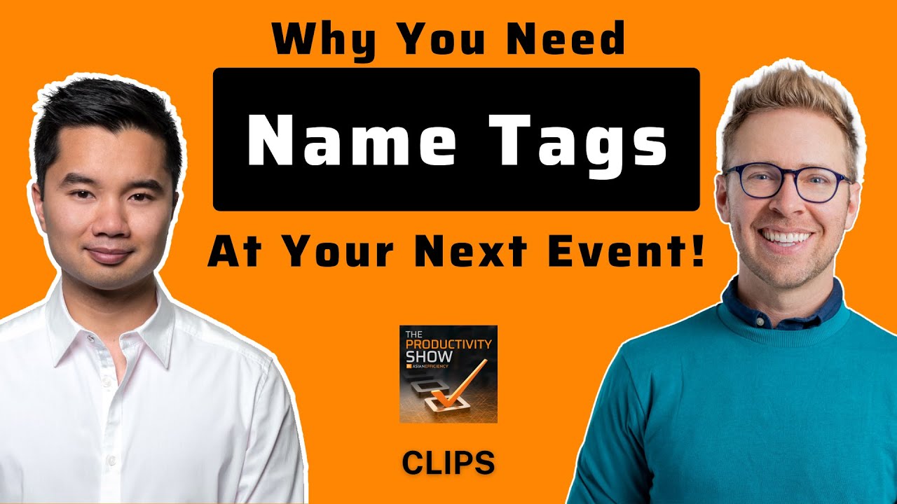 Why You Need Name Tags At Events You Host - YouTube