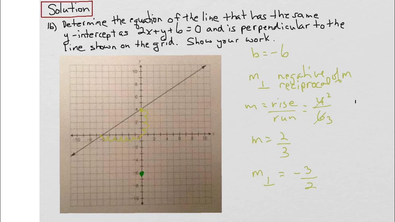 EQAO Grade 9 Academic Math 2015 Open Response Question 16 Solution ...
