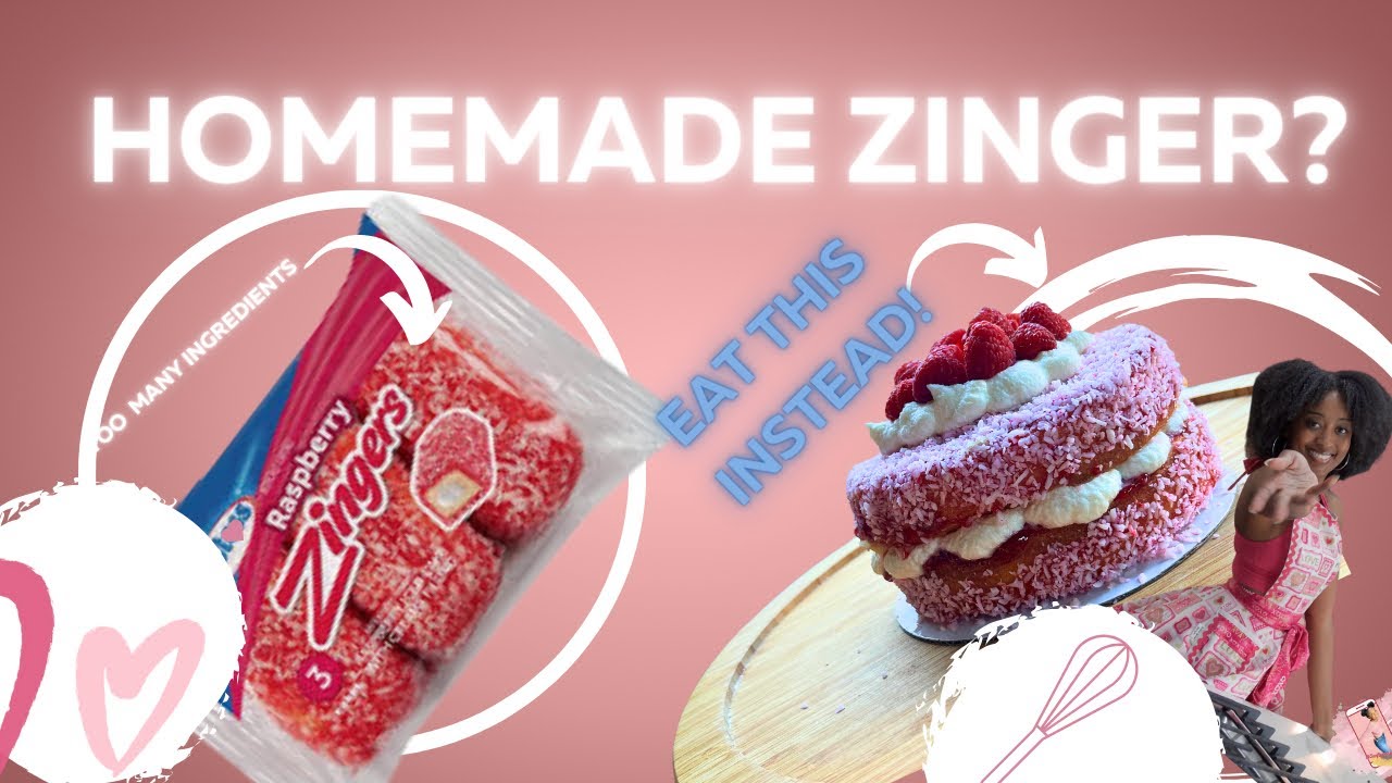 How To Make A Raspberry Zinger Cake - YouTube