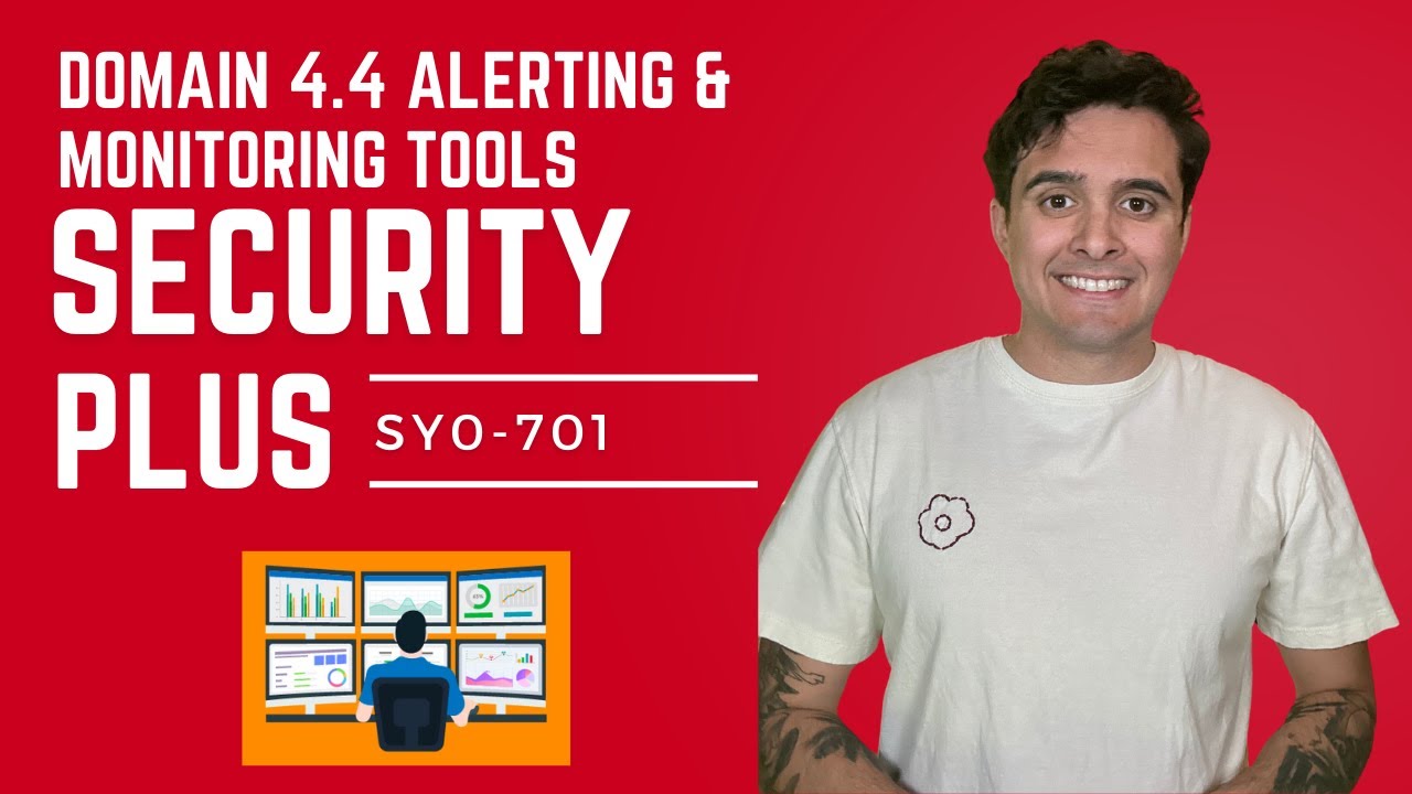 SECURITY PLUS COURSE 2024: Learn IT! 💻 Domain 4.4 Alerting & Monitoring ...