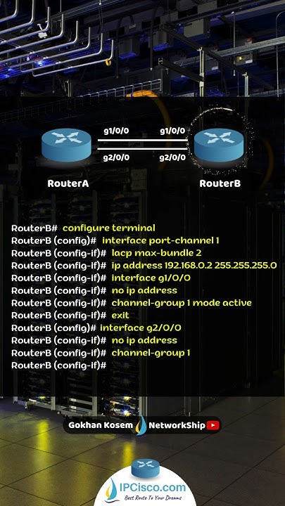 Cisco EtherChannel LACP Configuration | CCNA 200-301 | IPCisco.com - YouTube