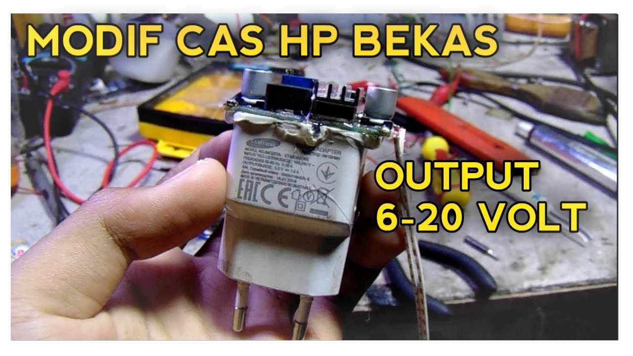 Ide Kreatif !! Modif Charger HP Samsung jadi 12 volt, cas hp bekas jadi ...