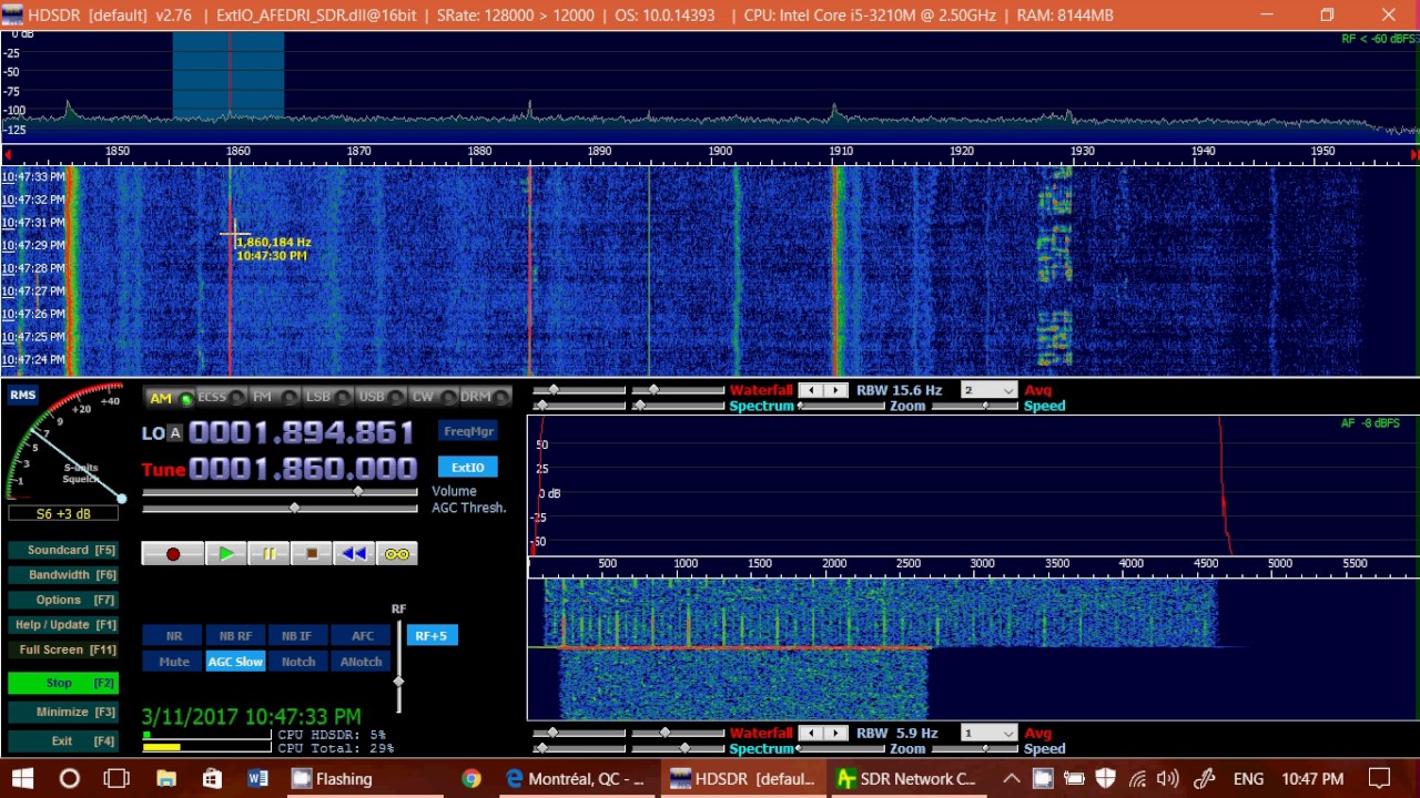 160 meters amateur band with Afedri SDR Shortwave - YouTube