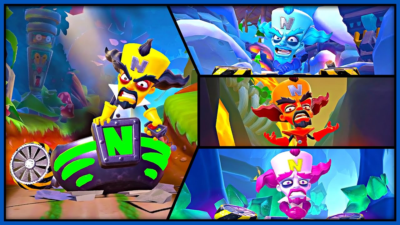 Crash On The Run! - All Bosses (Neo Cortex) 4K - YouTube