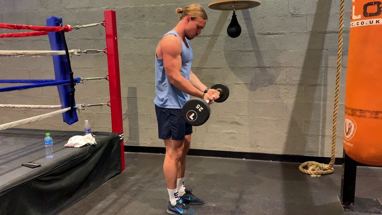 Workout Demos - Upper Body - Arms/Biceps - Z Bar Narrow Grip Bicep ...