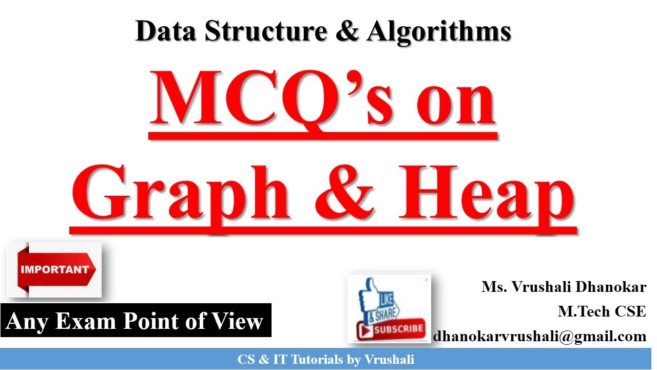DSA MCQ Part 4: MCQ'S on GRAPH & HEAP DATA STRUCTURE with Answers ...