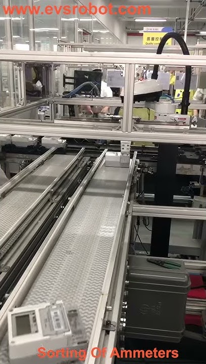 Scara robot Sorting of ammeters - YouTube