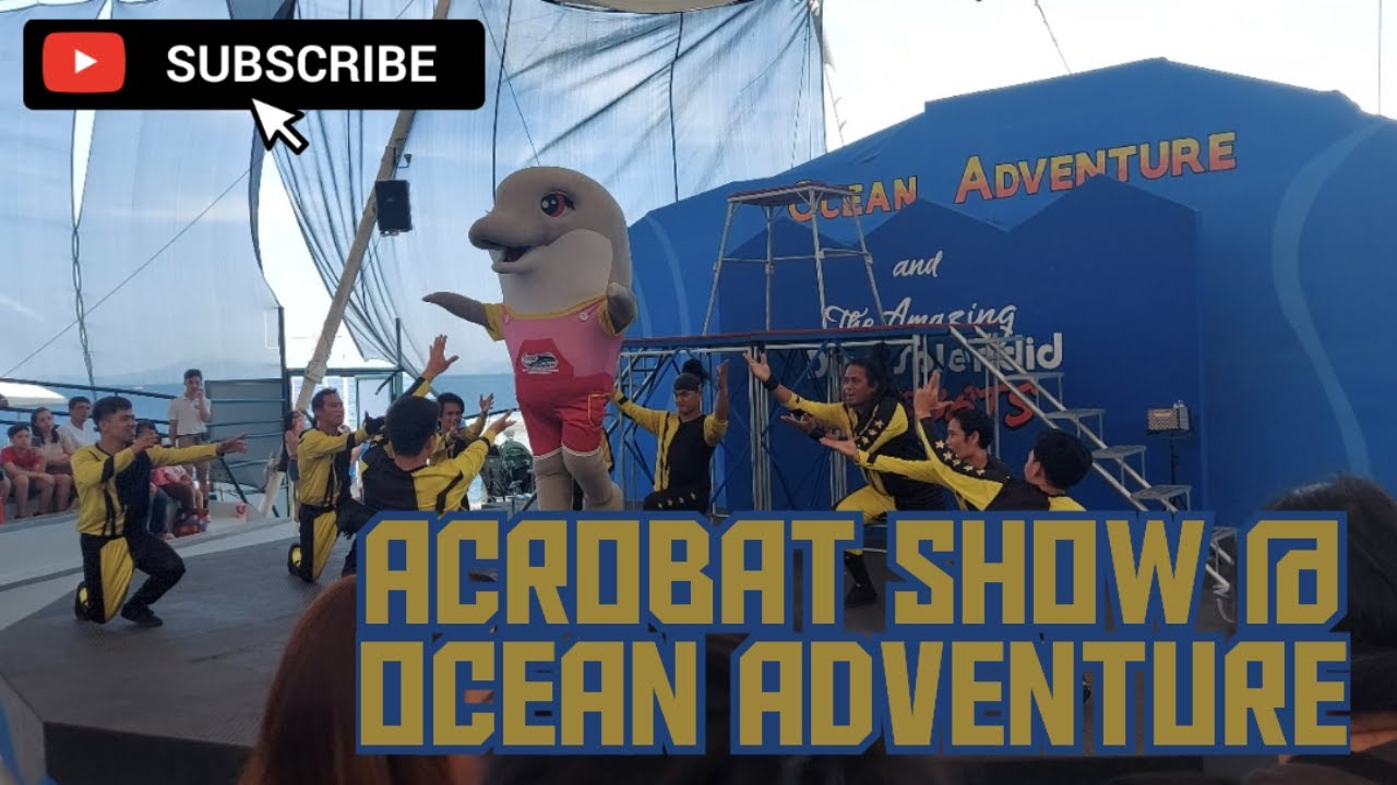 Acrobat Show at Ocean Adventure | Mhietze and Hayley vlogs - YouTube