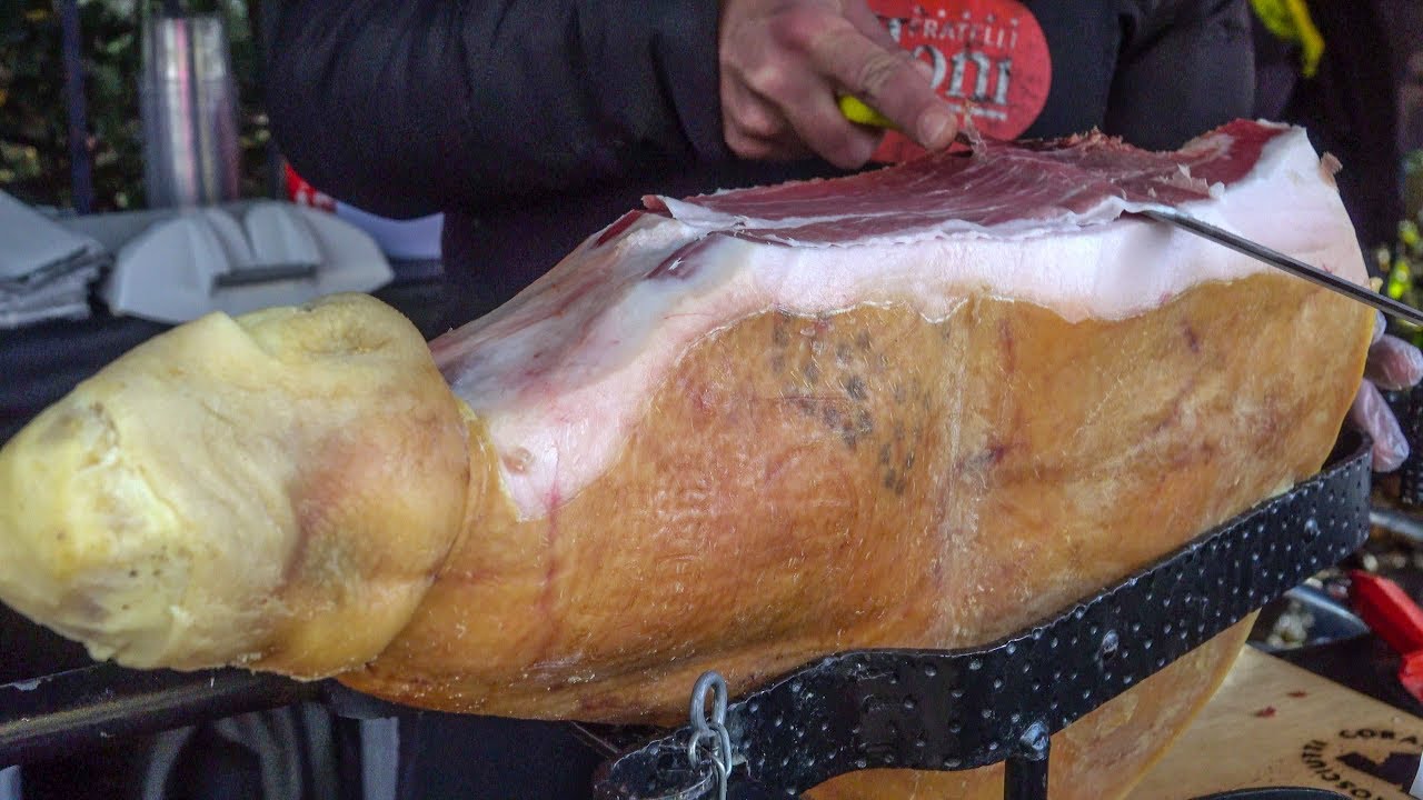Italian Parma Ham, Hand Cutting and Preparation. London Street Food ...