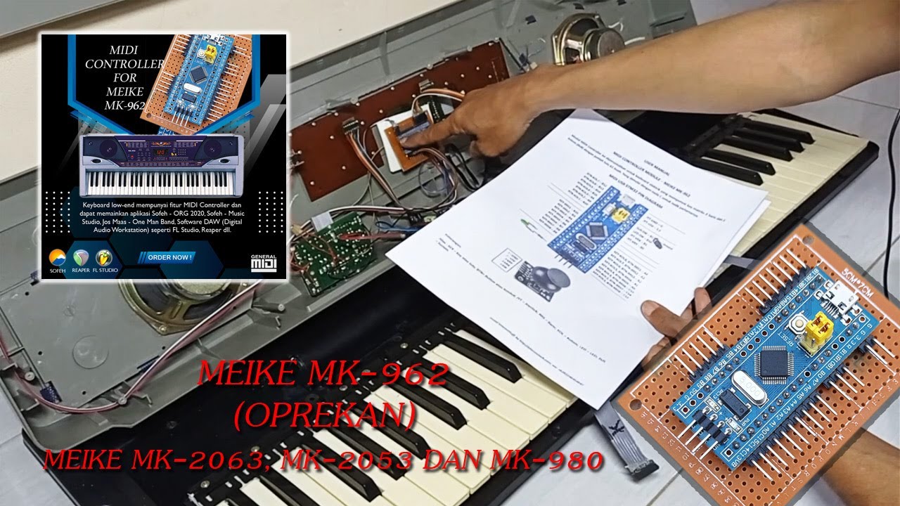Cara Pemasangan Modul MIDI Controller (STM32-Blue Pill) Pada Keyboard ...