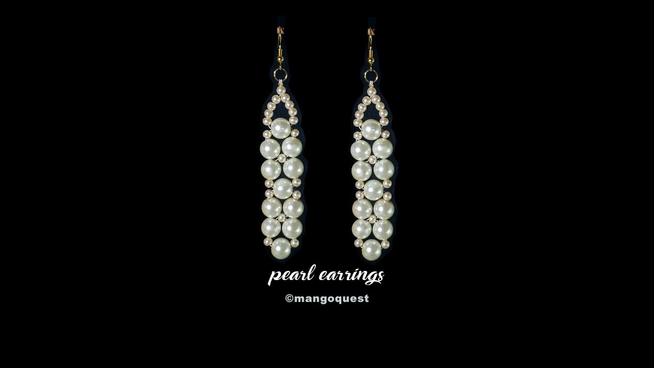 Pearl Earring Tutorial Quick And Easy Fashion Jewelry DIY - YouTube