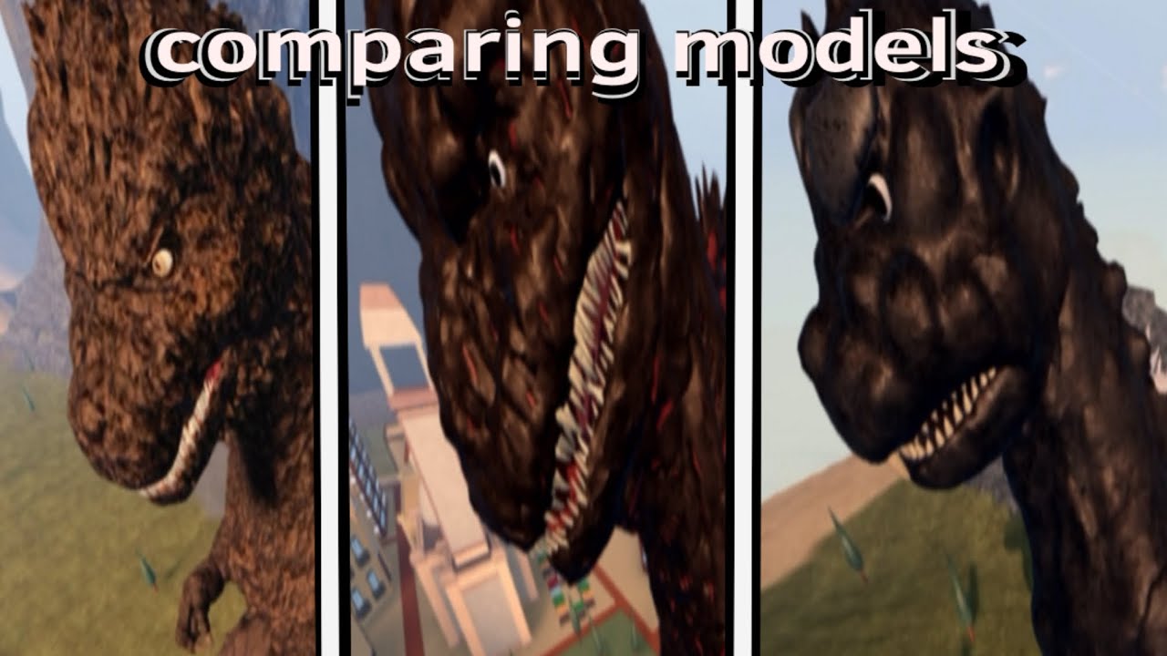 Comparing Different Godzilla Models in Kaiju Universe : Roblox - YouTube