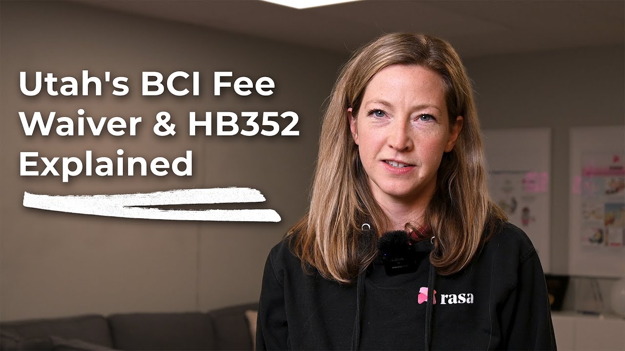Utah's BCI Fee Waiver | HB352 Explainer - YouTube
