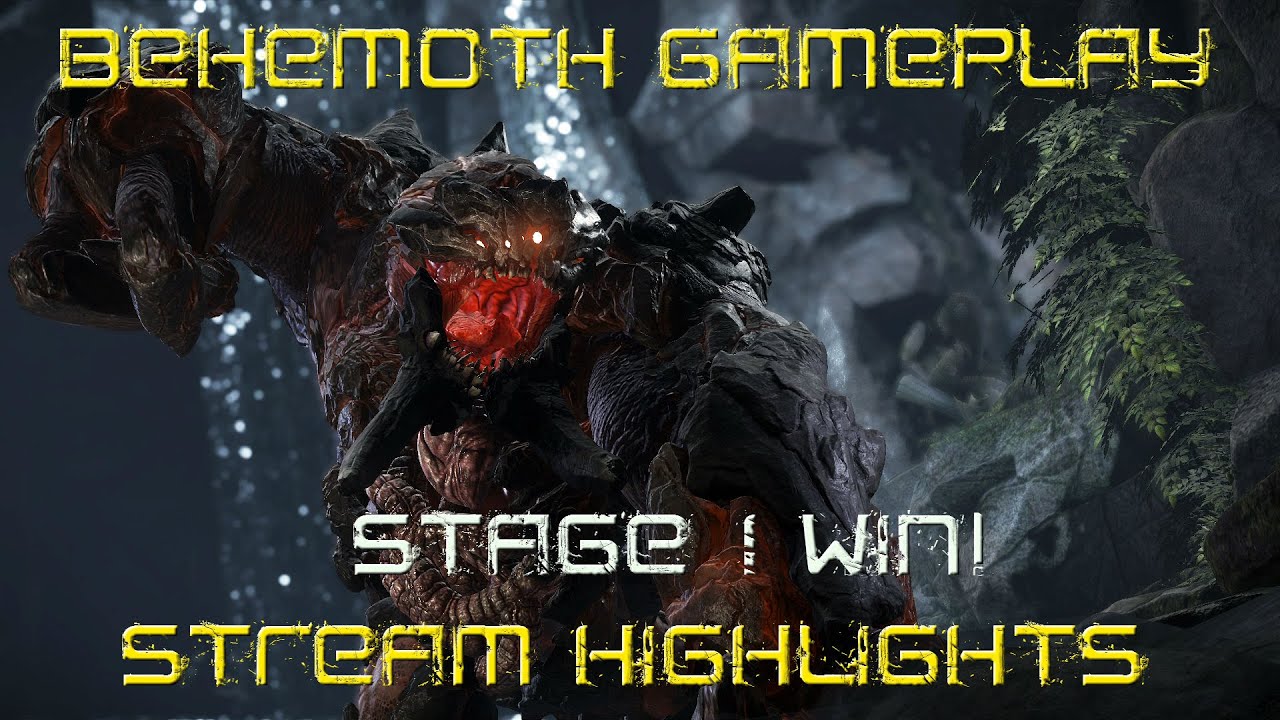 My 1st stage 1 win on Behemoth! Gameplay - Evolve PC - YouTube