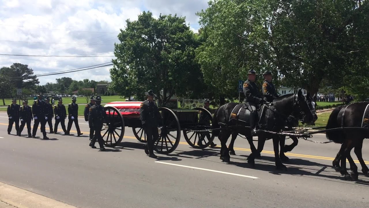 Raw video: Sgt. Callahan's casket arrives at funeral - YouTube